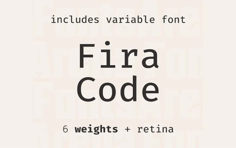 Fira Code Font Free Download