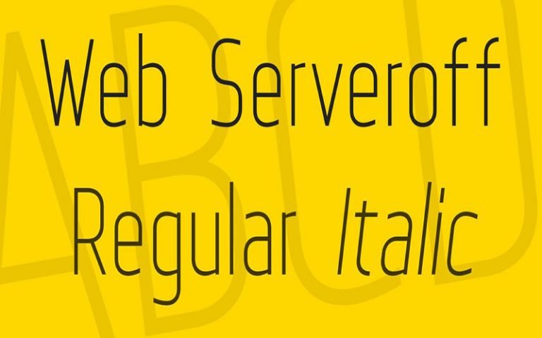 Web Serveroff Font Free Download