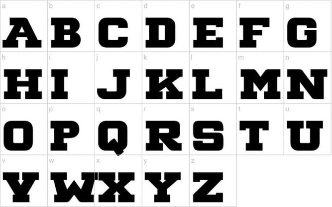 Big Ten Block Font Free Download