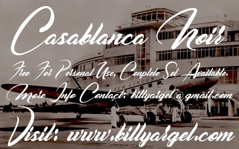 Casablanca Noir Font Free Download