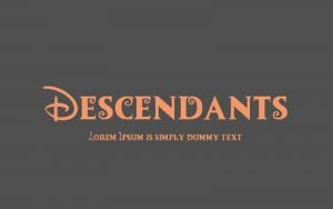 Descendants Font Free Download