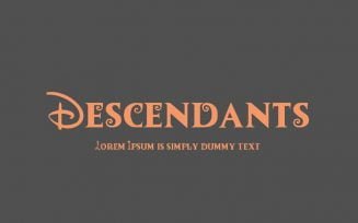 Descendants Font Free Download