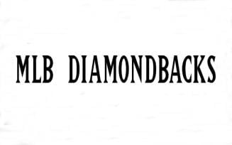 MLB Diamondbacks Font Free Download