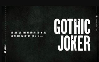 Gothic Joker Display Font Free Download