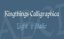Kingthings Calligraphica Font Free Download