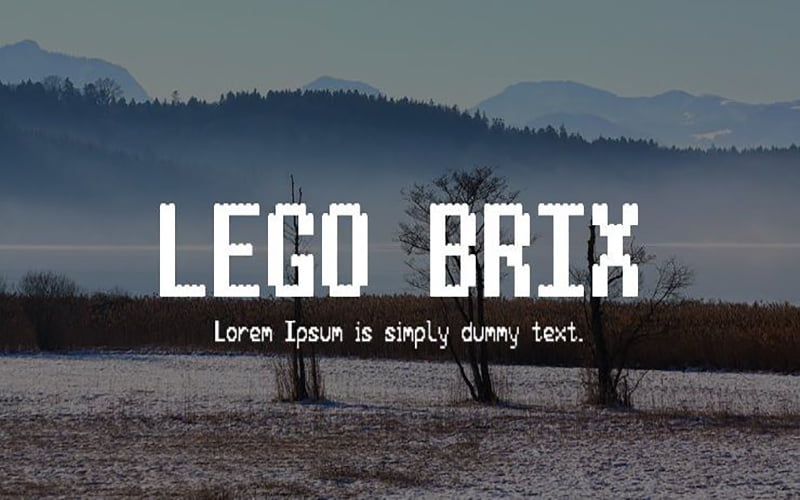 Lego Brix Font Free Download