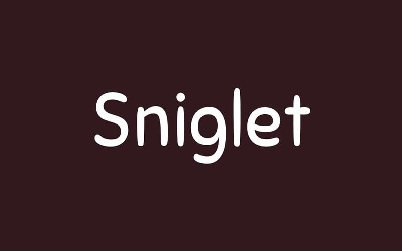 Sniglet Font Free Download