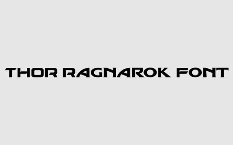 Thor Ragnarok Font Free Download
