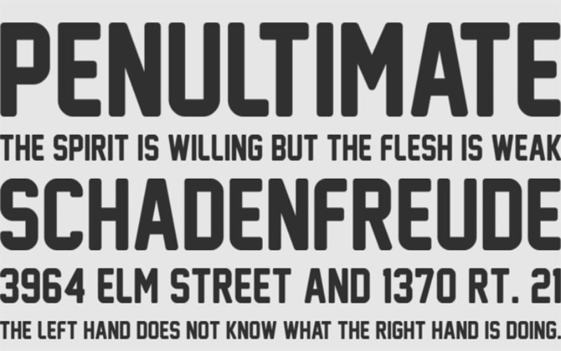 Jersey M54 Font Free Download