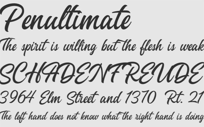 Heavenly Script Typeface Free Download