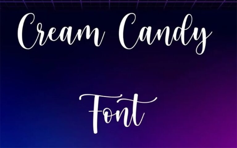 Cream Candy Font Free Download