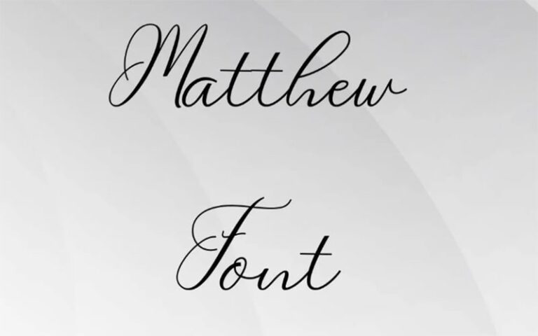 Matthew Font Free Download