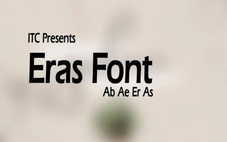 Eras Font Free Download