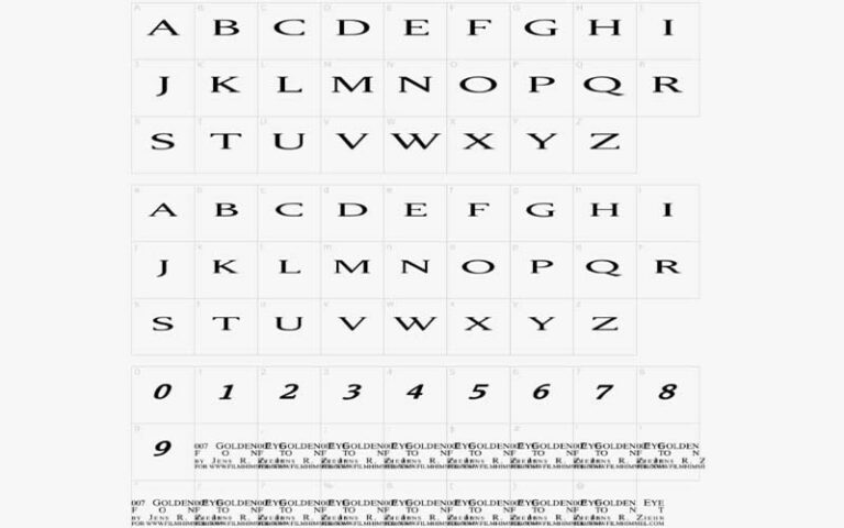 James Bond Font Free Download