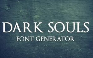 Dark Souls Font Free Download