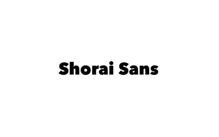 Shorai Sans Font Free Download