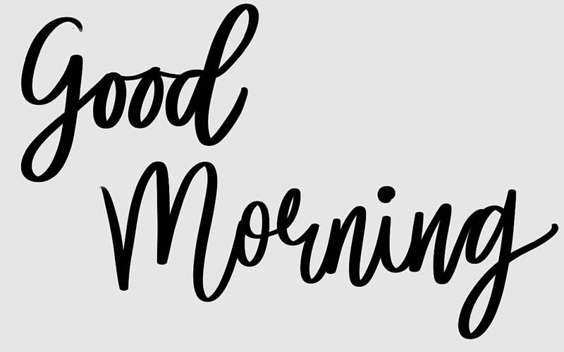 Good Morning Script Font Free Download