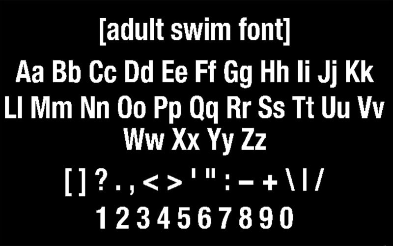 Adult Swim Logo Font Free Download