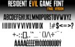 Resident Evil 7 Font Free Download