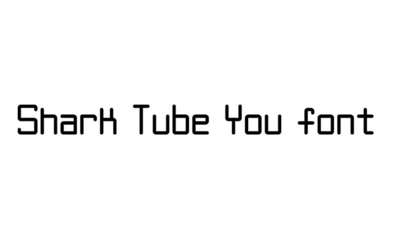 Shark Tube You Font Free Download