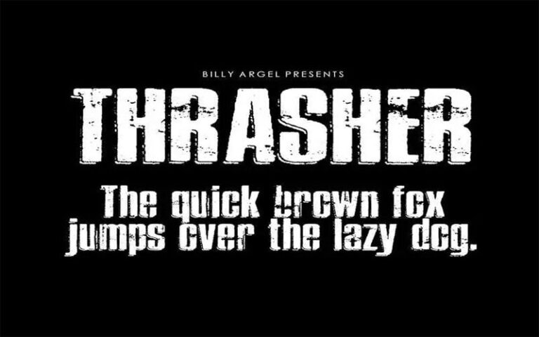 Thrasher Font Free Download