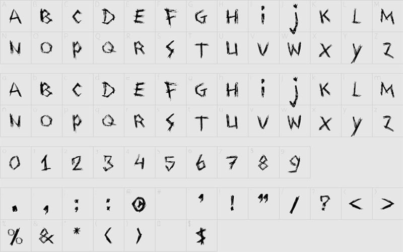 Drawing Blood Font Free Download