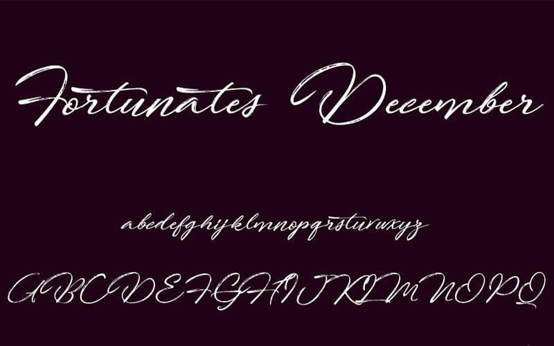 Fortunates December Font Free Download