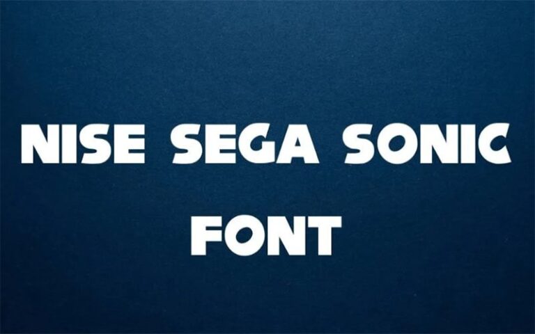 Nise Sega Sonic Font Free Download