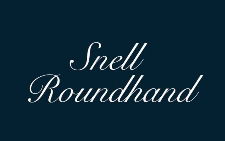 Snell Roundhand Font Free Download