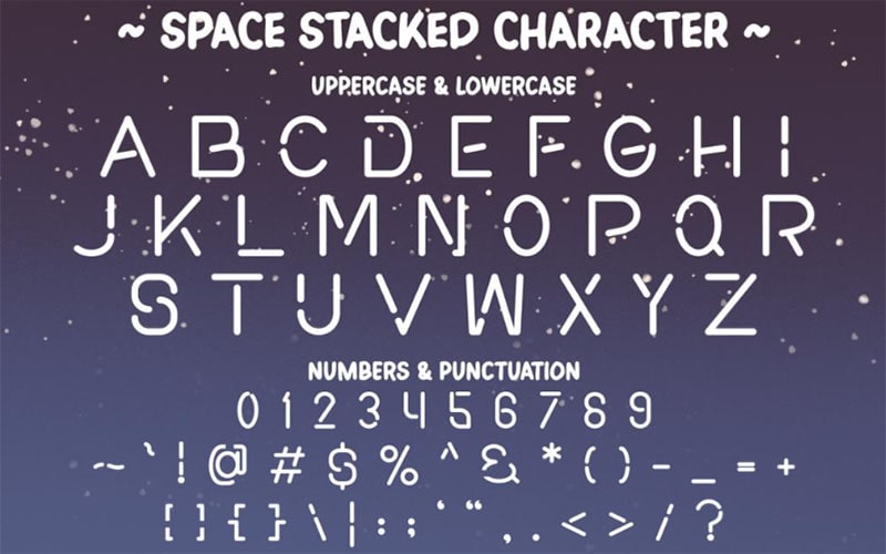 Space Stacked Font Free Download