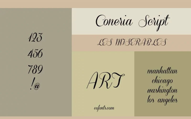 Coneria Script Font Free Download