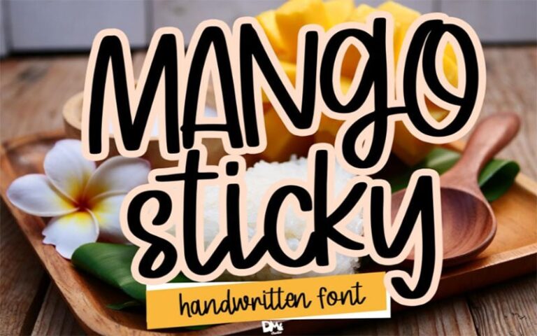 Mango Sticky Font Free Download